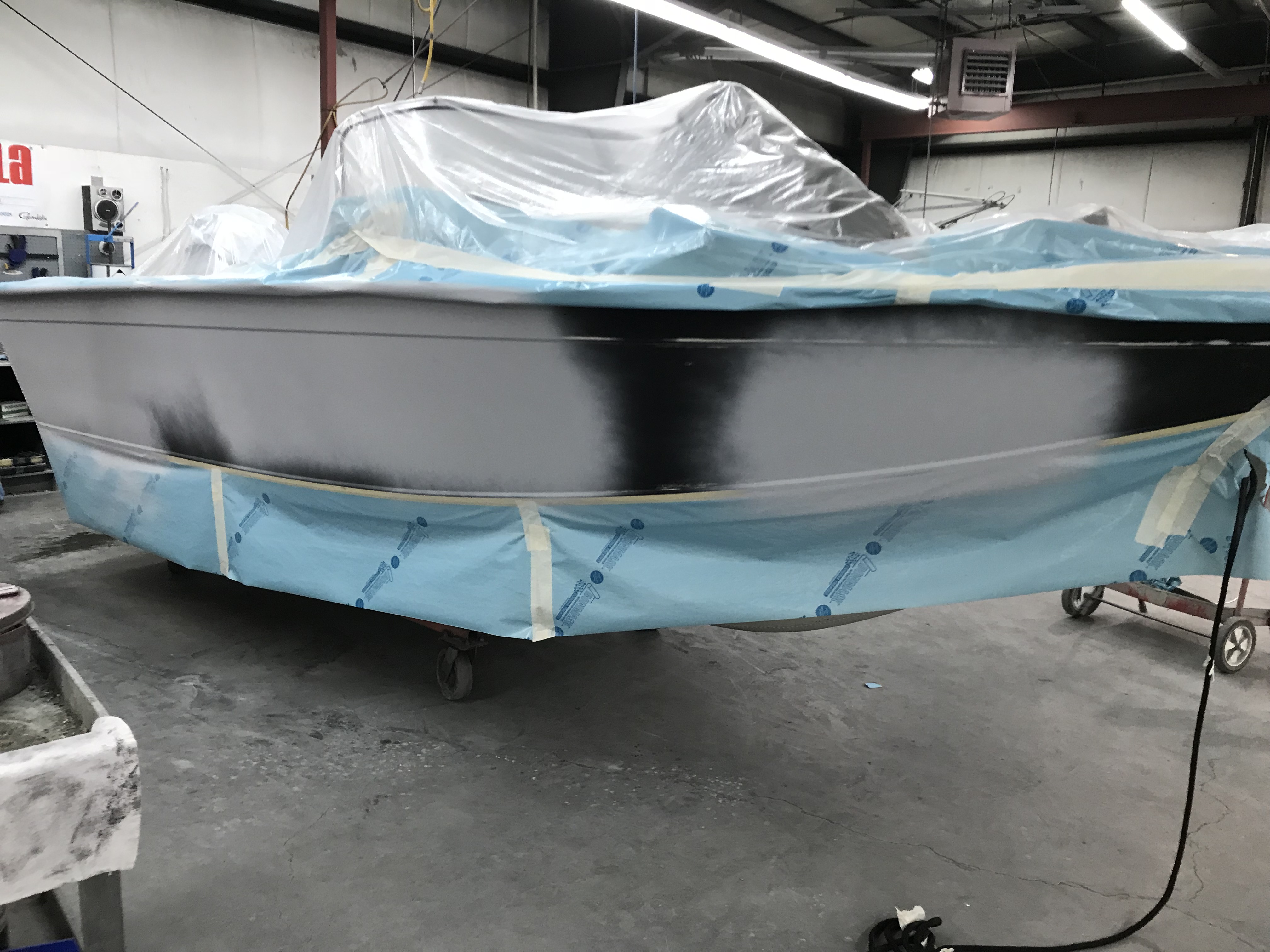 Bodywork & prime – Aluminum & Fiberglass Boat Repairs
